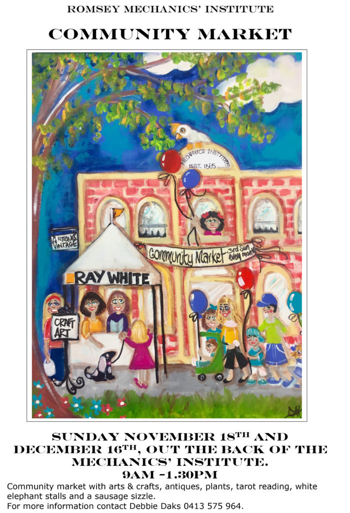 Community Market Poster v2 - Macedon Ranges Community Halls